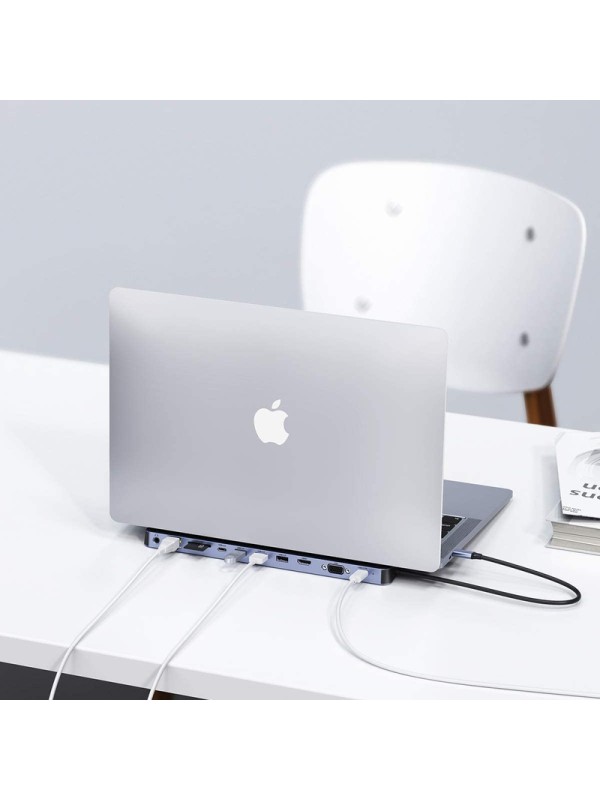Choetech Hub M20 Gy 100w 11 In 1 Multiport Docking Station With Usb